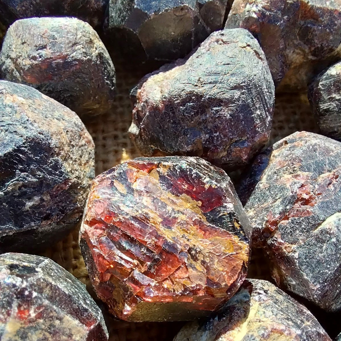 Garnet dodecahedron – Mother Forager