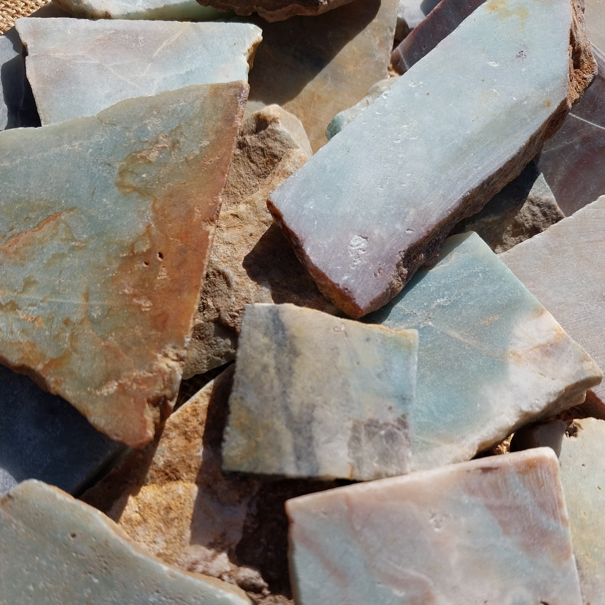 Amazonite rough slab – Mother Forager