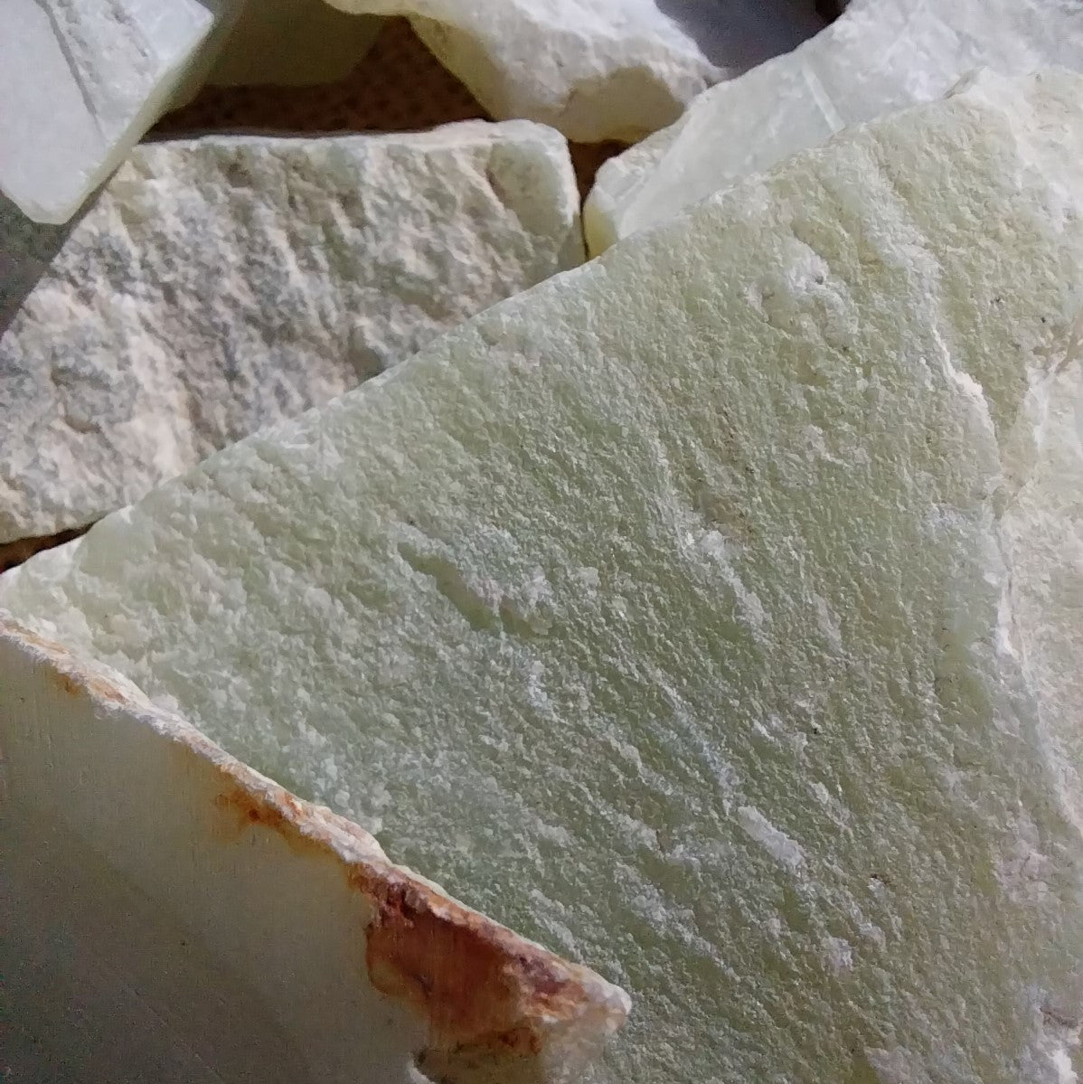 Serpentine 'New Jade' rough slab – Mother Forager