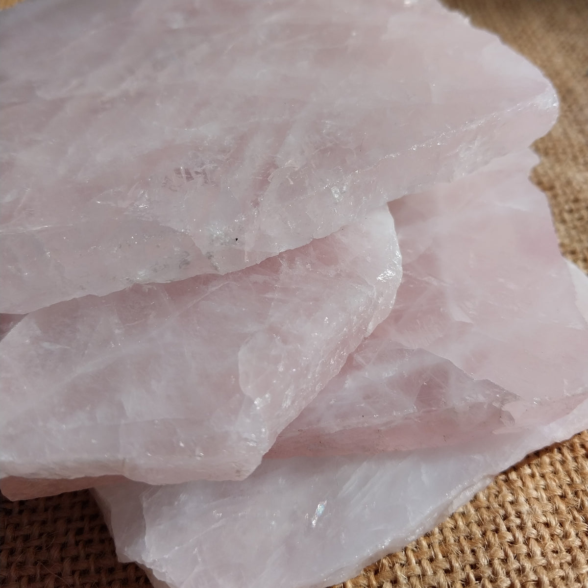 Rose Quartz slice – Mother Forager